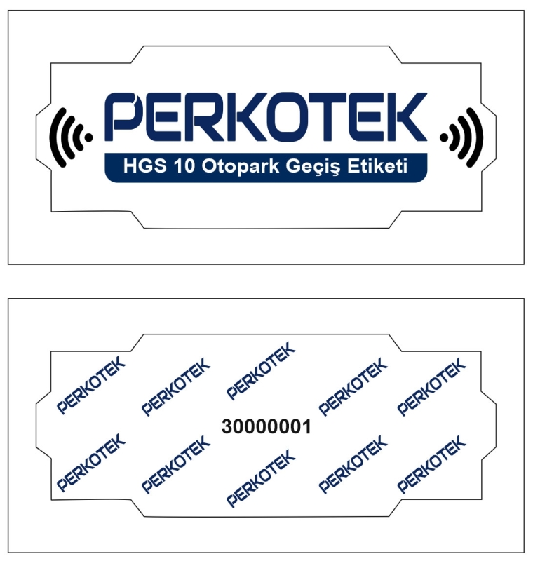 100 Adet Hgs Etiketi - Perkotek