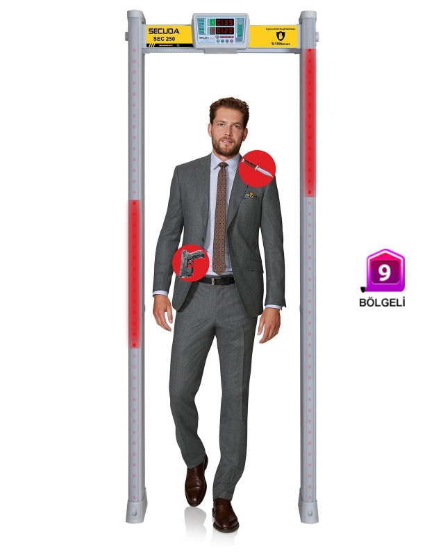 SECUDA SEC 250 WALK THROUGH METAL DETECTOR - Eng